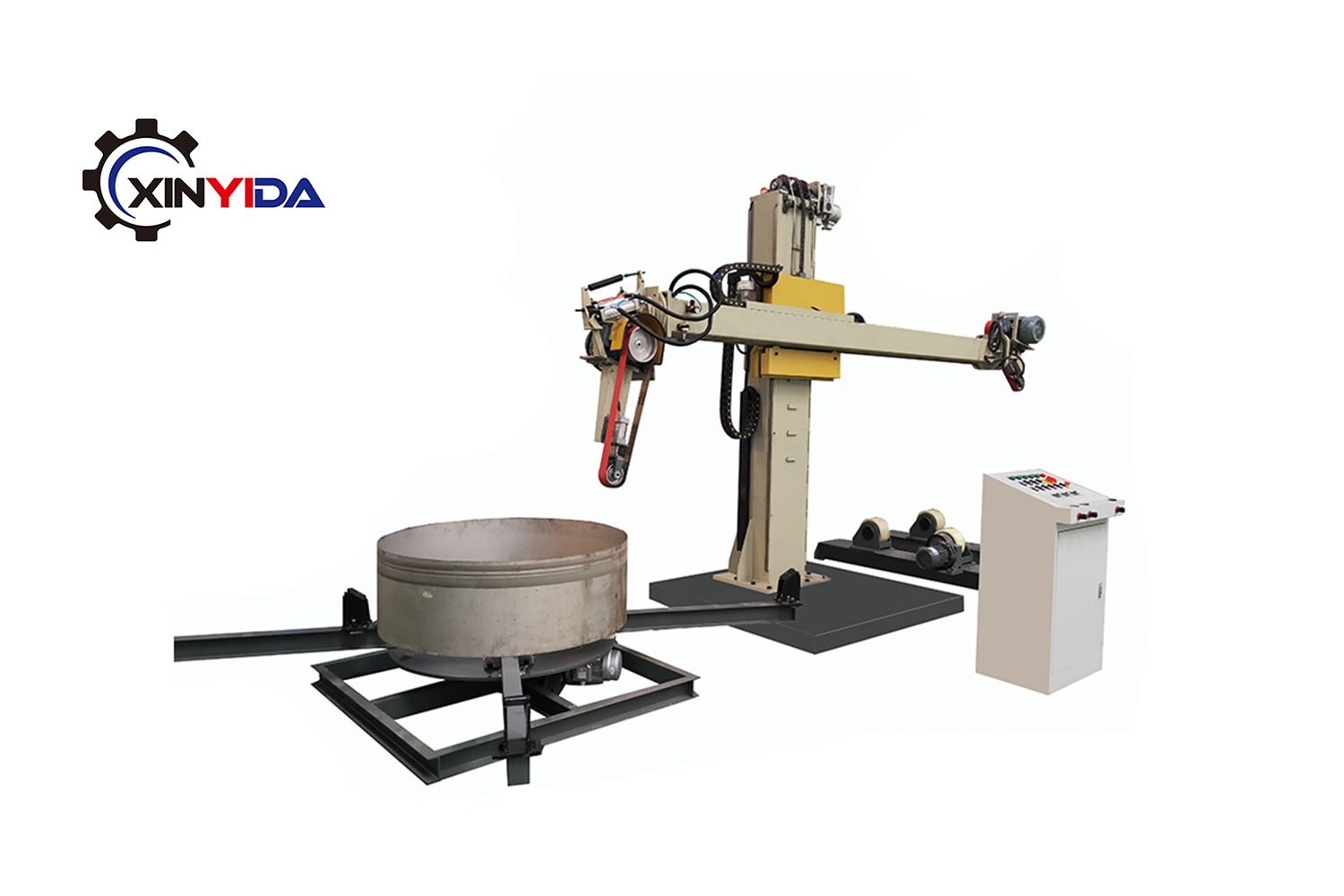 Automatic Metal Welding Grinding Machine for Tank Body and Dished End ...